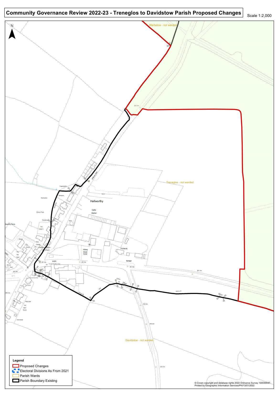 Map 1.0 - Hallworthy | Davidstow, Treneglos, Warbstow | Let's Talk Cornwall