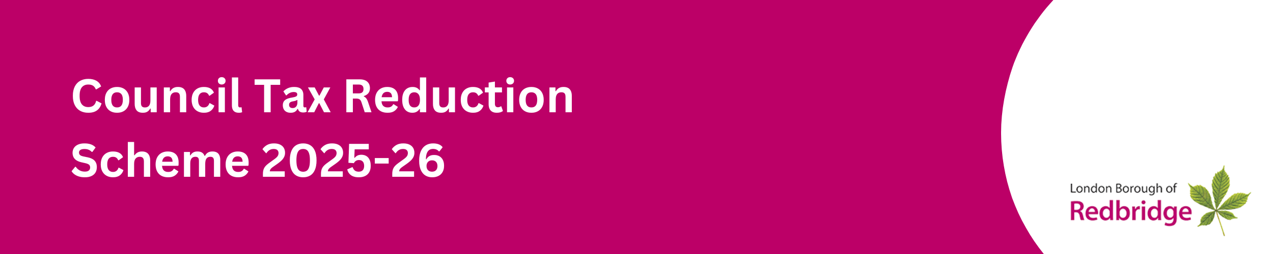 Council Tax Reduction Scheme 2025-26 | Let's Talk Redbridge