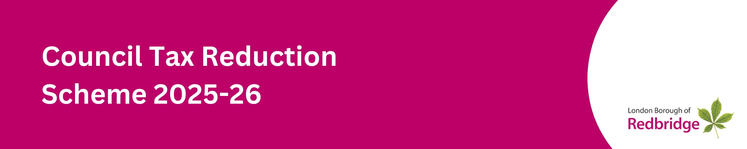 Council Tax Reduction Scheme 2025-26 | Let's Talk Redbridge
