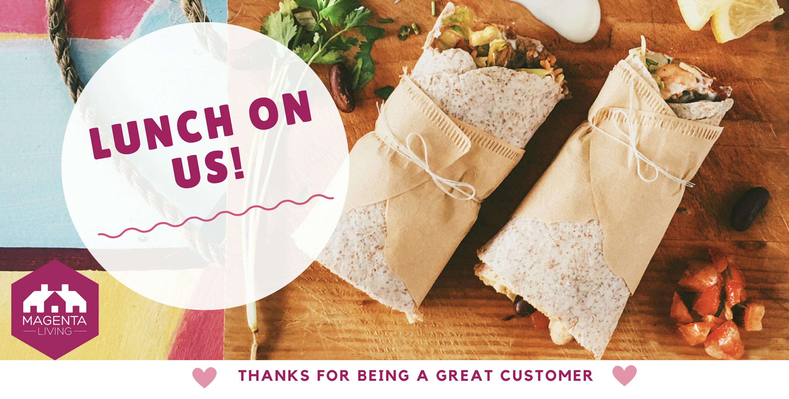 Lunch on us! | MAGENTA CONNECT